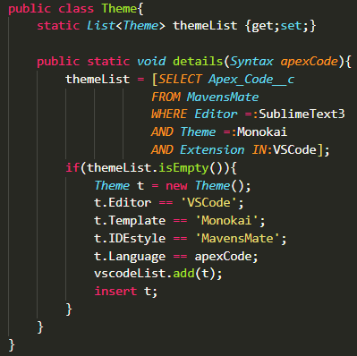 Sublime MavensMate Monokai for Apex - Visual Studio Marketplace